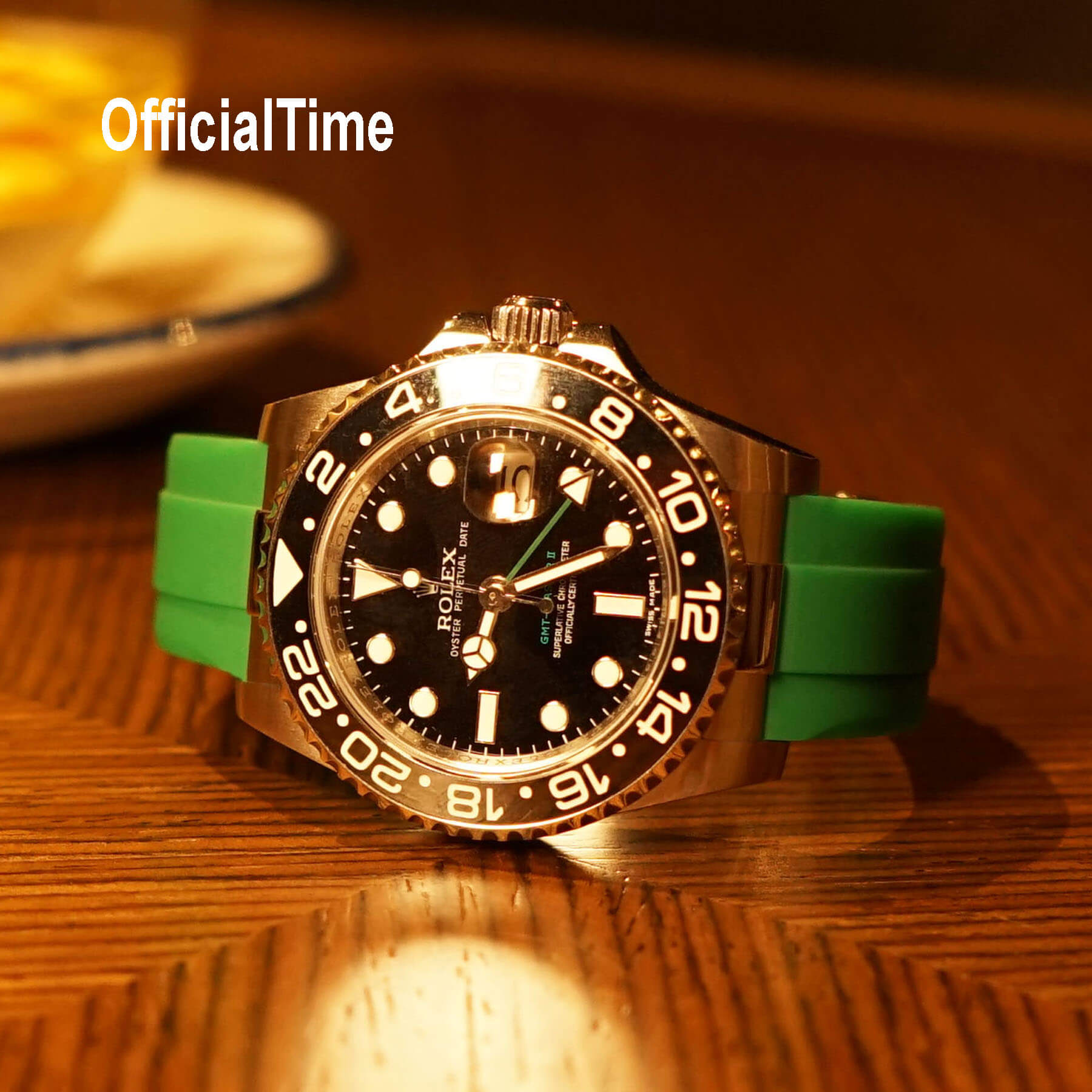 OfficialTime Rubber Strap - The Perfect Upgrade for Your Rolex Watch