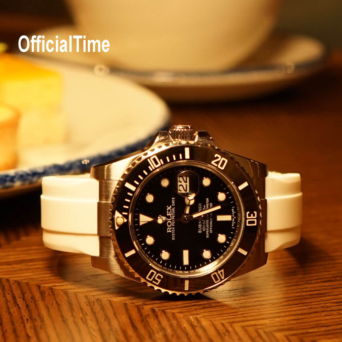 OfficialTime Rubber Strap - The Perfect Upgrade for Your Rolex Watch