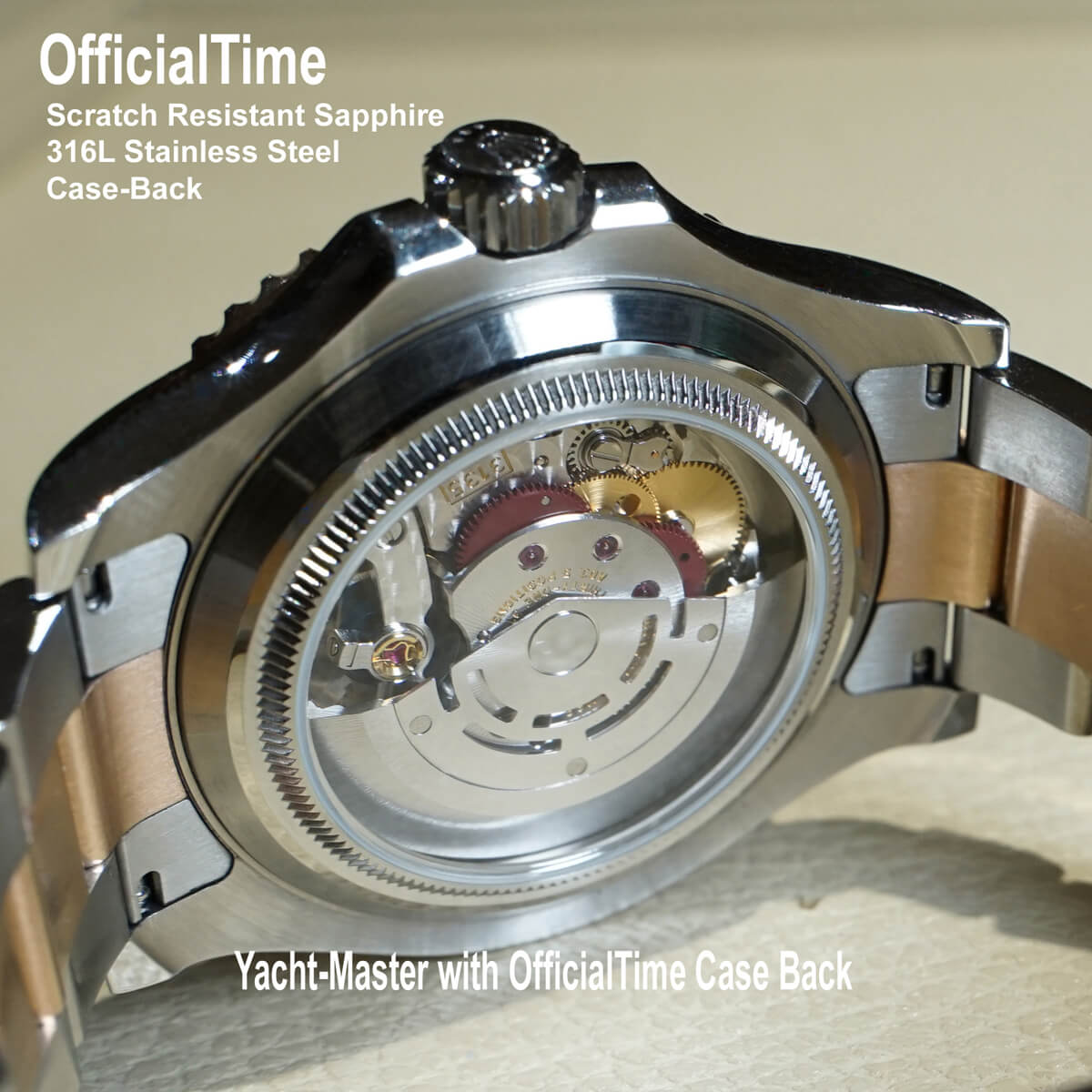 OfficialTime's Transparent Case Back for your Rolex