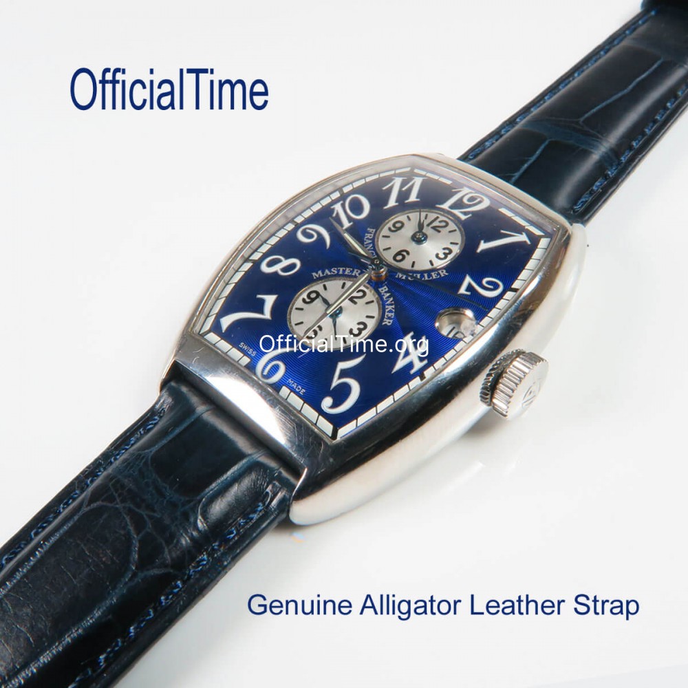 Franck Muller Style - OfficialTime Genuine Alligator Leather Strap