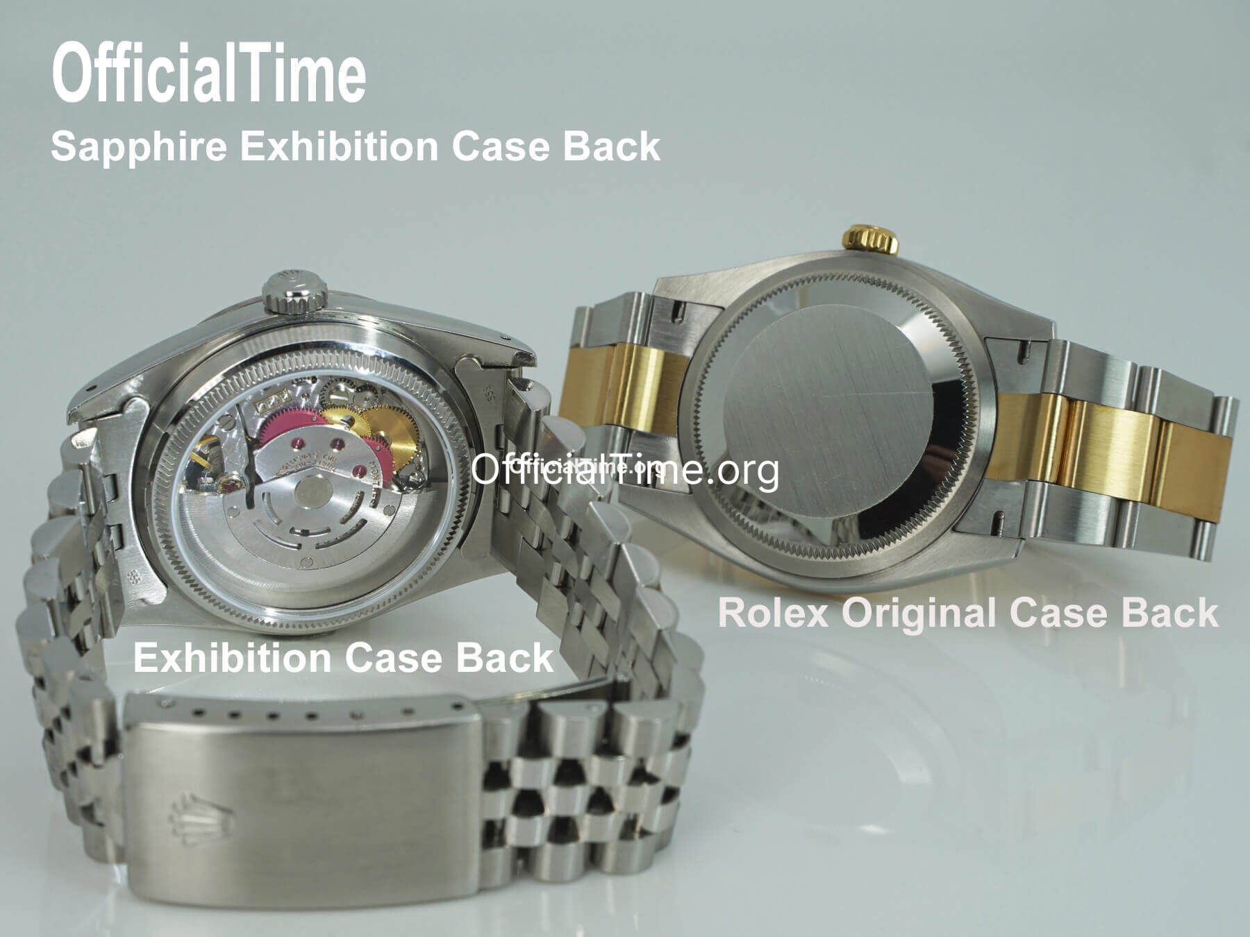 OfficialTime Transparent Case Back for Rolex Daytona