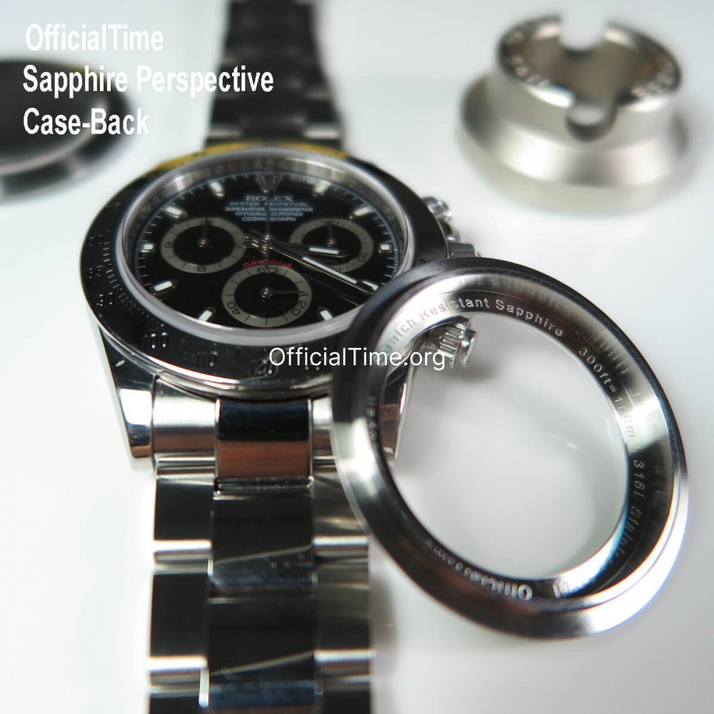 OfficialTime Transparent Case Back for Rolex Daytona