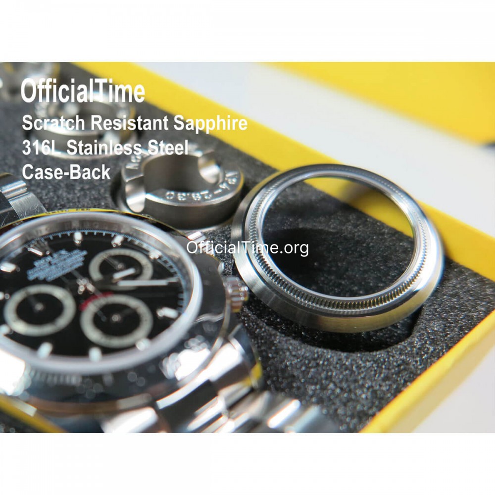 OfficialTime Transparent Case Back for Rolex Daytona