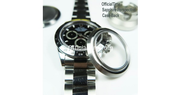 OfficialTime Transparent Case Back for Rolex Daytona