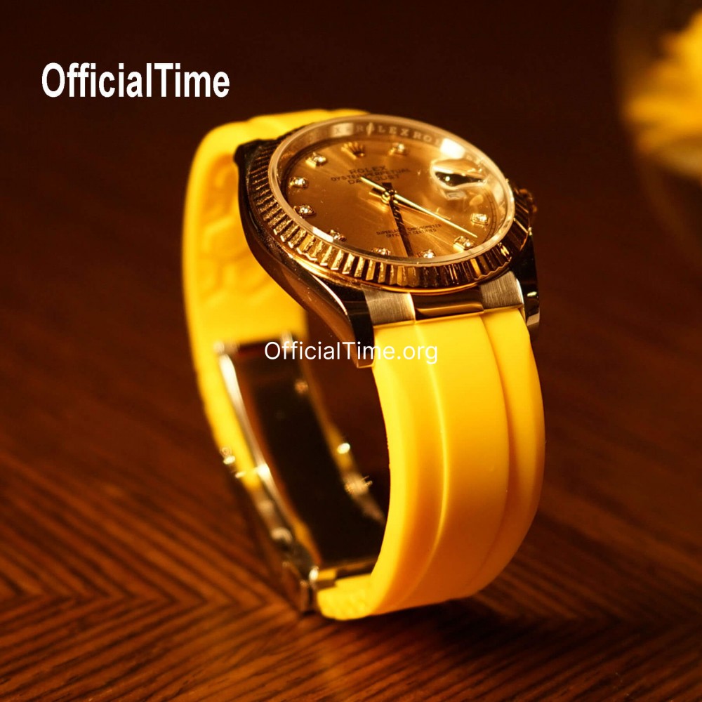 Rolex Datejust Style | OfficialTime Airflow Rubber Straps
