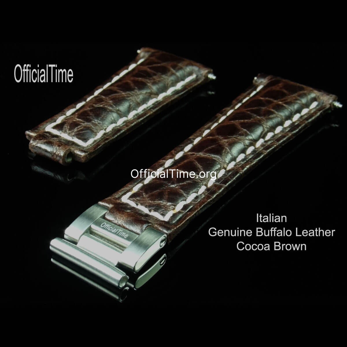 Rolex Datejust Style | OfficialTime Buffalo Leather Strap for Rolex