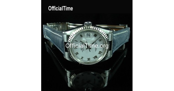 Rolex Datejust Style | OfficialTime Bull Leather Strap for Rolex