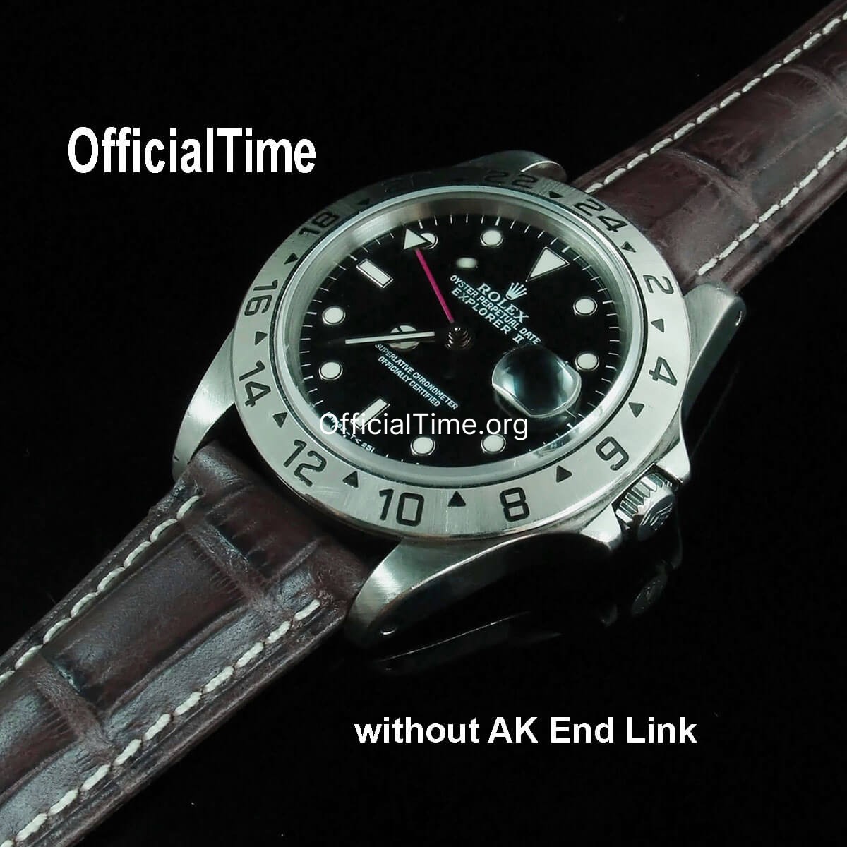 Rolex Explorer Style | OfficialTime Calf Leather Strap for Rolex
