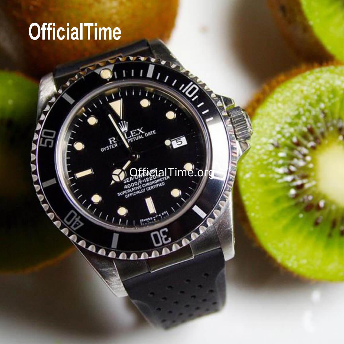 Rolex Sea-Dweller Style | OfficialTime Breathable Rubber Strap for Rolex