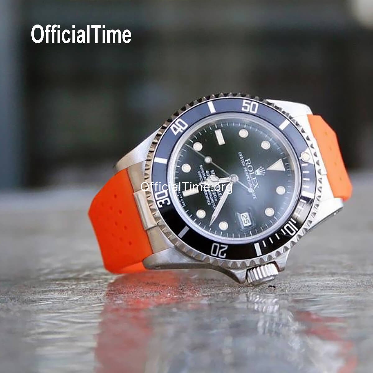 Rolex Sea-Dweller Style | OfficialTime Breathable Rubber Strap for Rolex