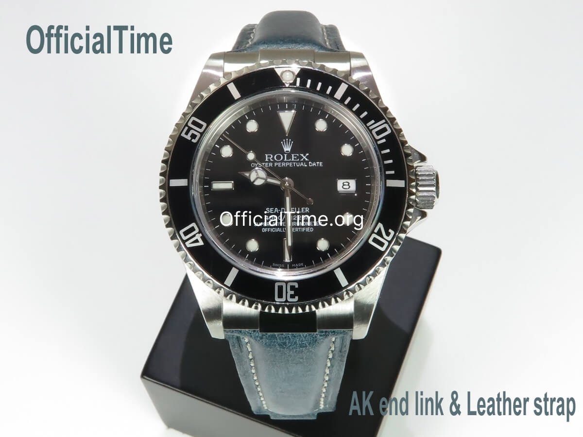 Rolex Sea-Dweller Style | OfficialTime Bull Leather Strap for Rolex