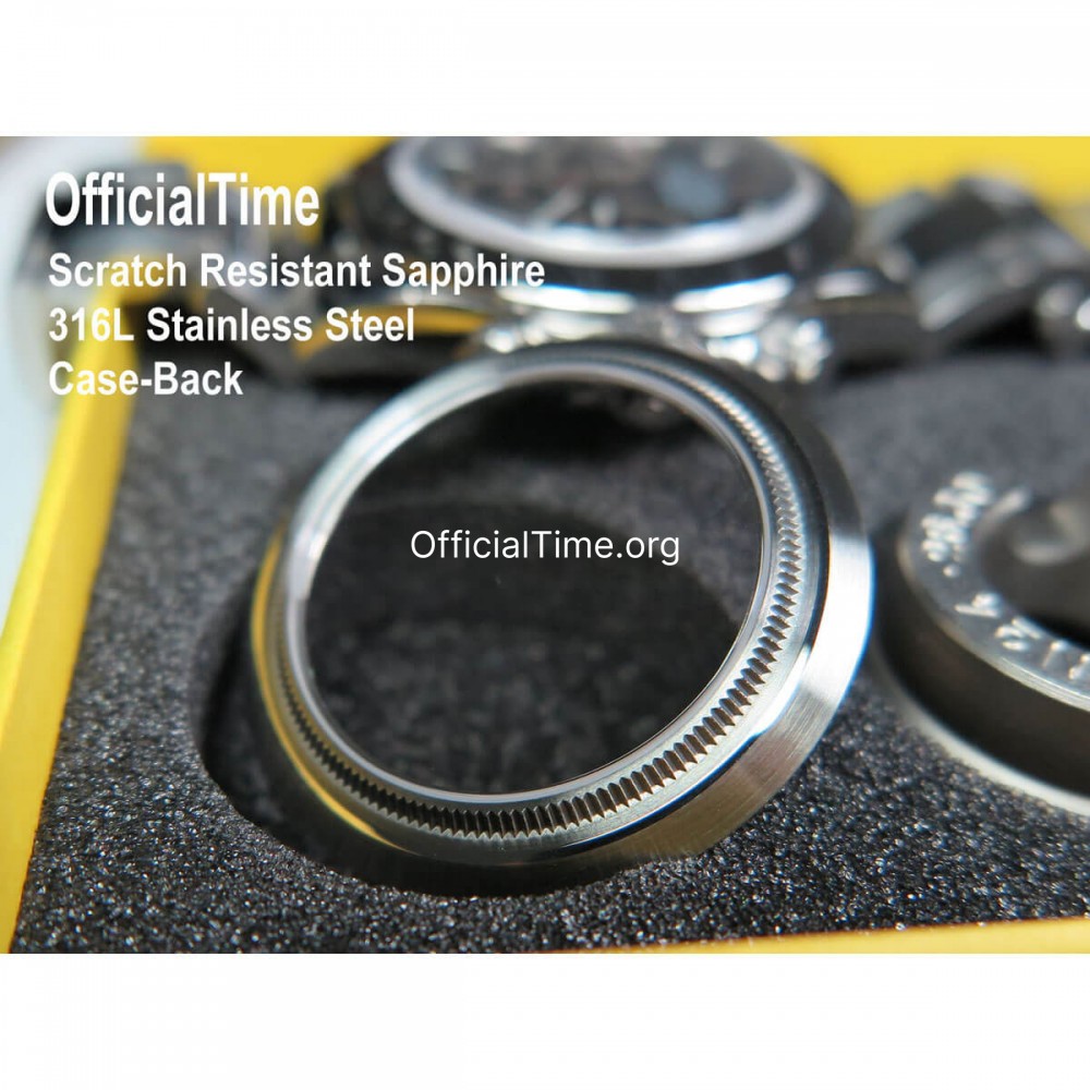 OfficialTime See-Through Case Back for Rolex Submariner