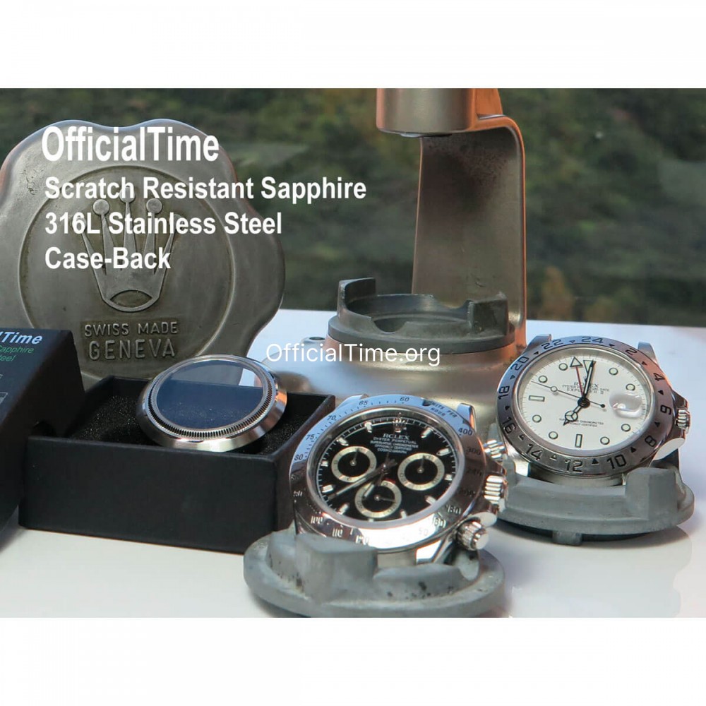 OfficialTime See-Through Case Back for Rolex Submariner