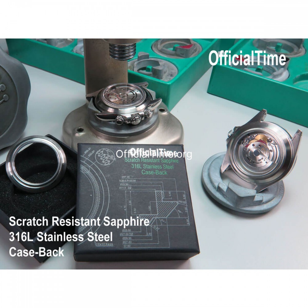 OfficialTime Exhibition Case Back for Rolex Datejust