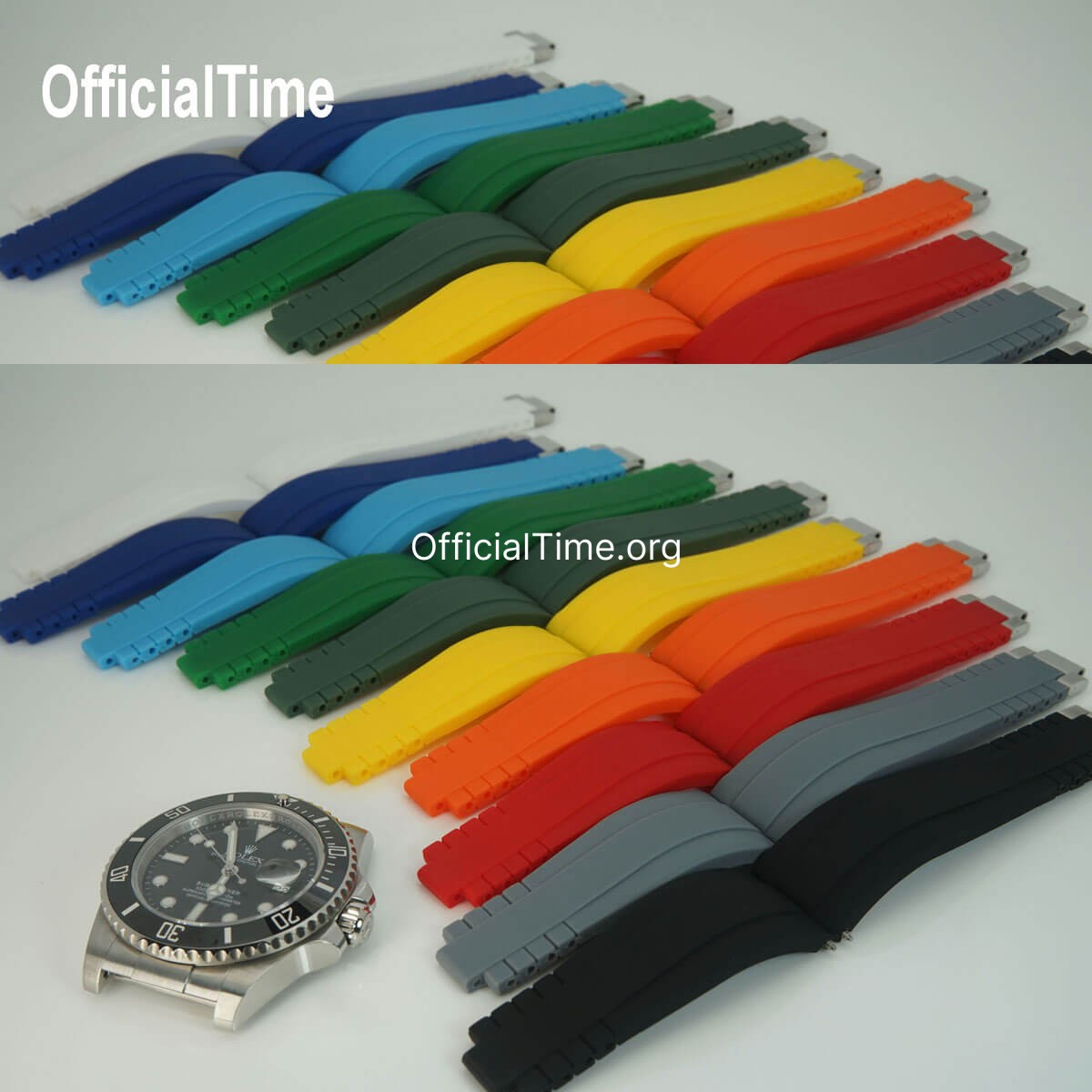 Rolex Style | OfficialTime Airflow Rubber Straps for Rolex
