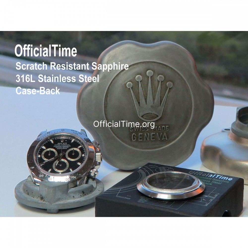 OfficialTime Transparent Case Back for Rolex Yacht-Master